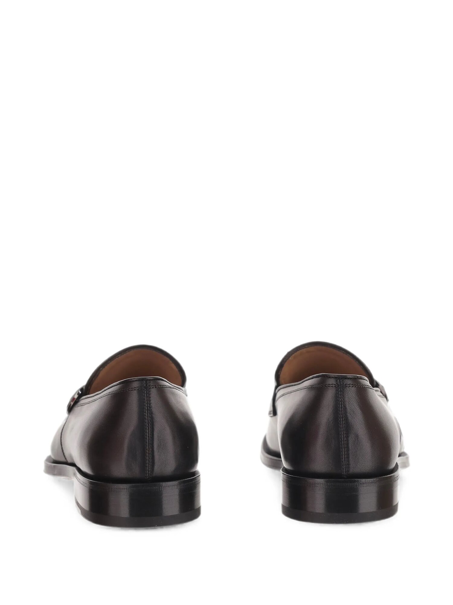 Лоферы Ferragamo Leather loafers, размер 41, коричневый — фото 1