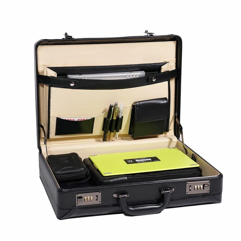 Высококачественный портфель, чемодан, офисная мужская деловая компьютерная сумка с парольным замком