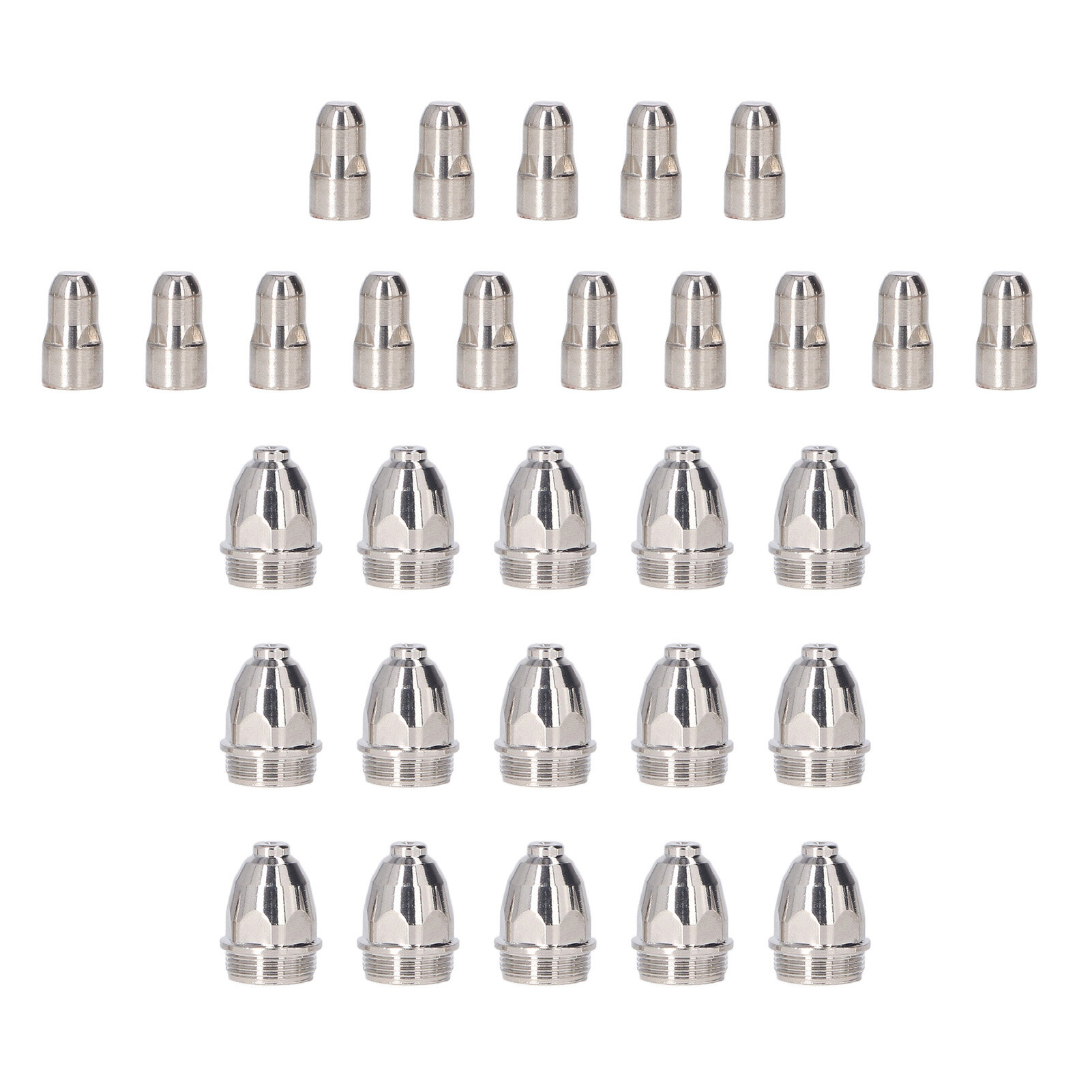 30 шт. набор электродов и сопел для плазменной резки, медь, 1.5 мм, для металла 12-20 мм