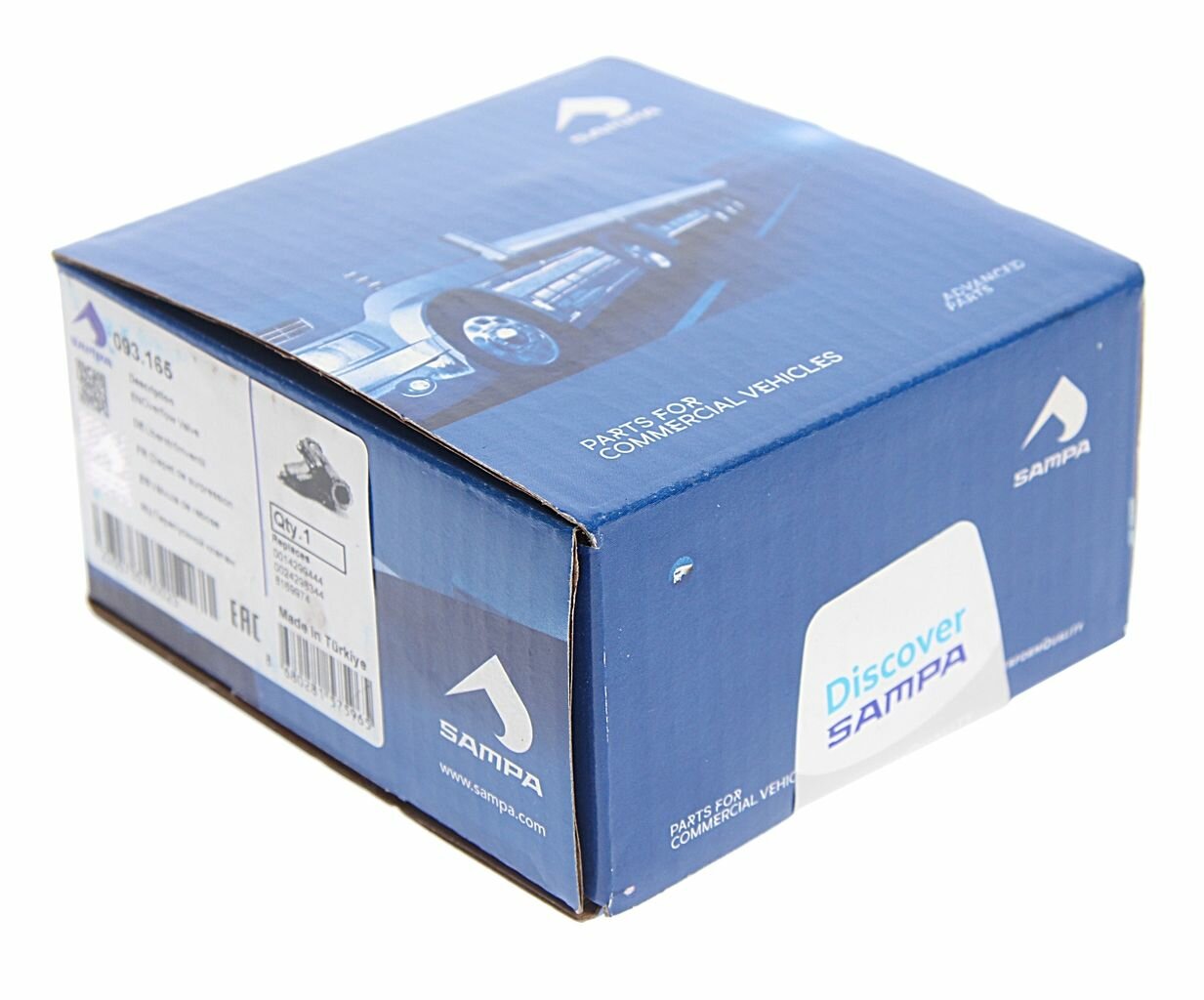 Клапан перепускной тормозной системы 7.0Bar для МАН арт 093165 SAMPA