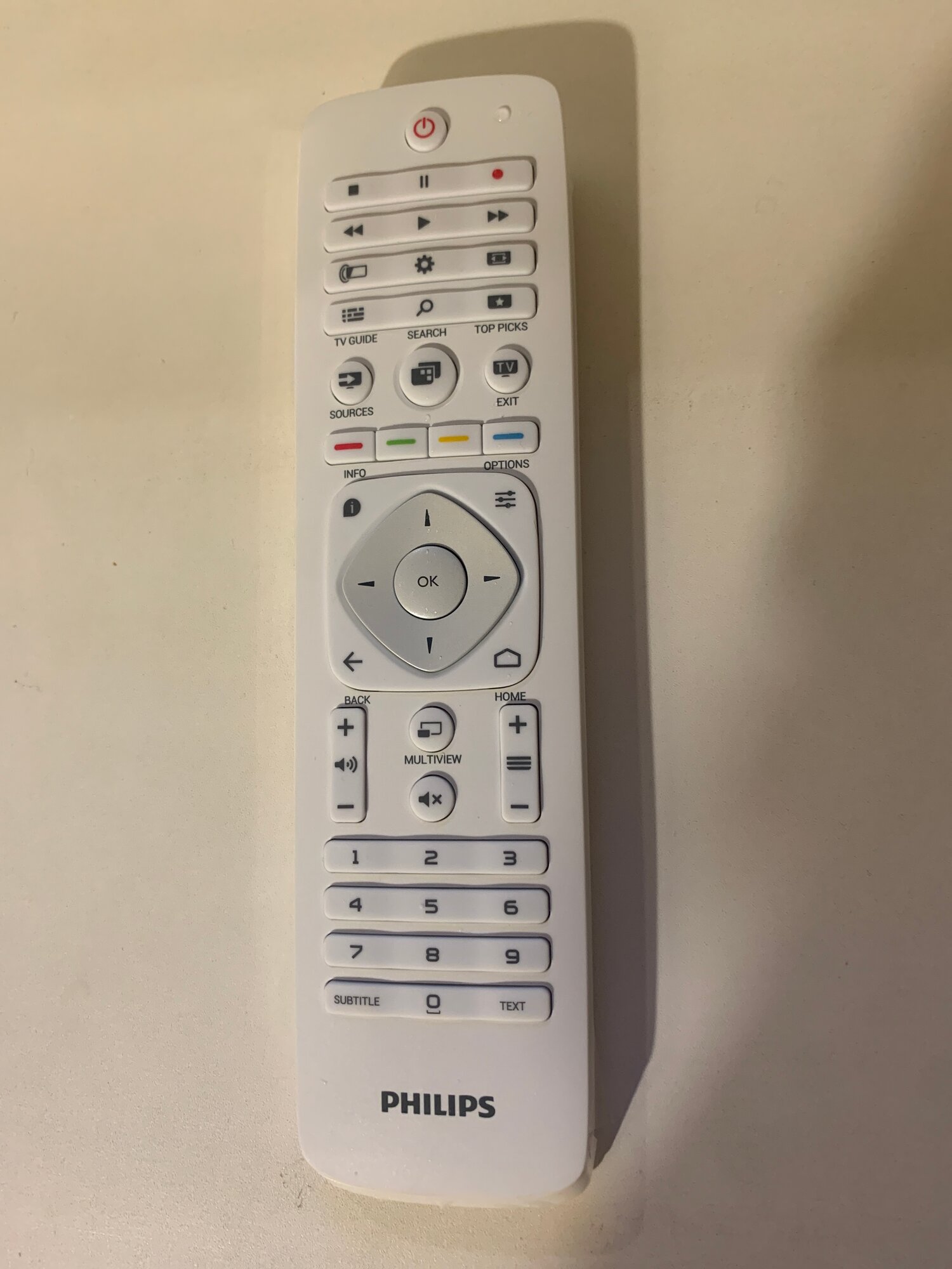 Пульт дистанционного управления оригинальный Philips YKF352-B04, 398GF10WEPH01T с клавиатурой