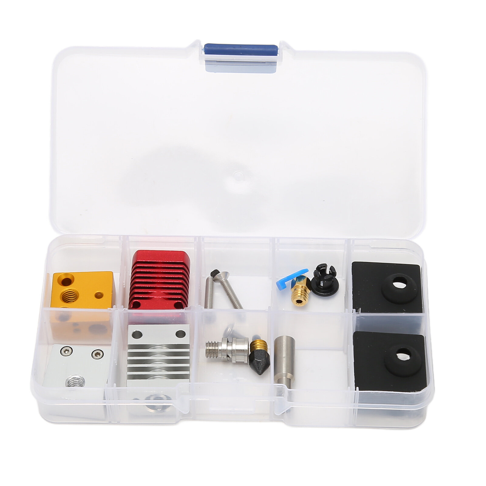 Комплект экструдера для 3D-принтера Ender 3, металлический комплект Hotend Mk8 в сборе, совместимый с Ender 3 V2 Ender 3 Pro для улучшения качества печати