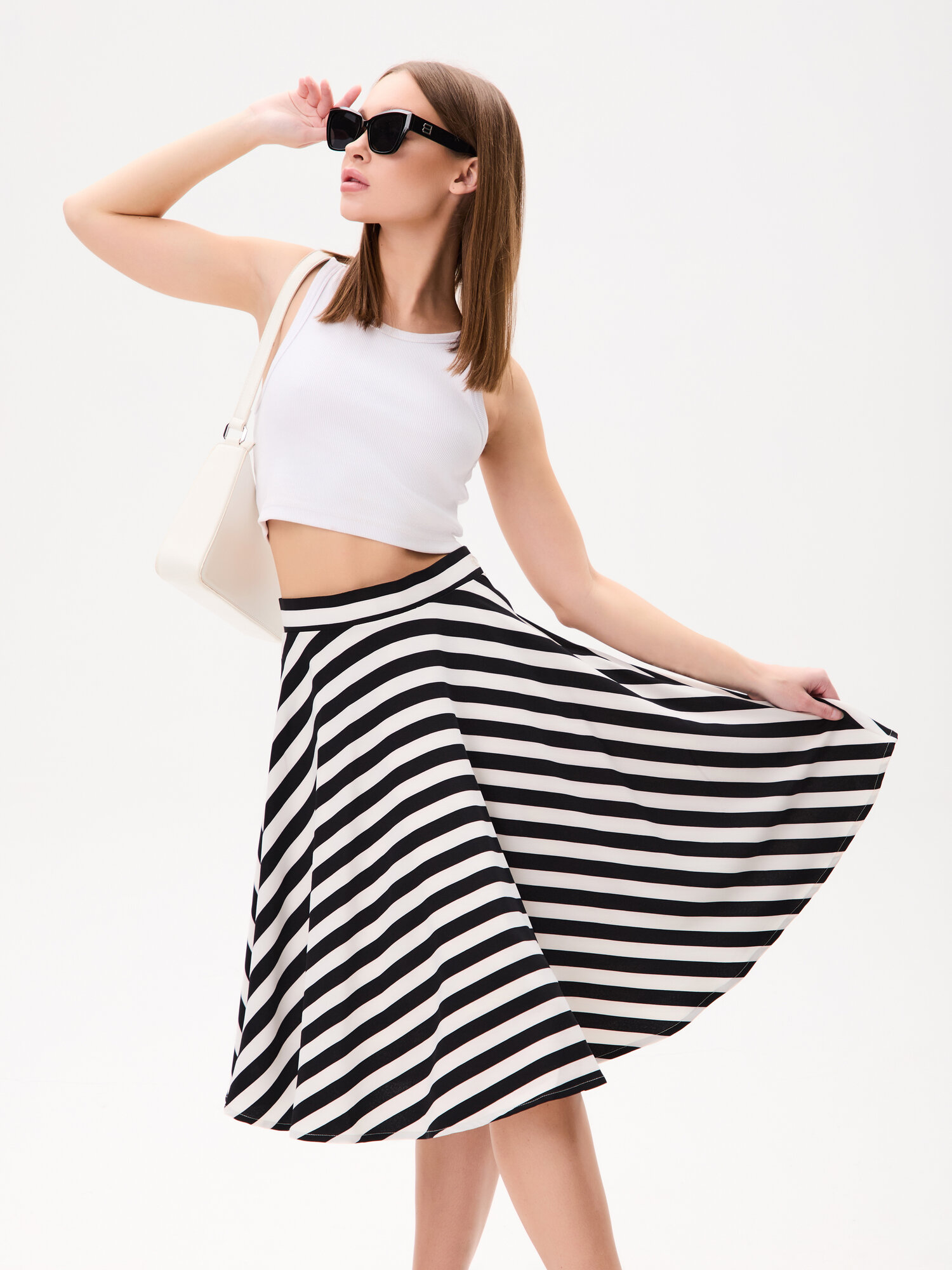 Юбка клешеная