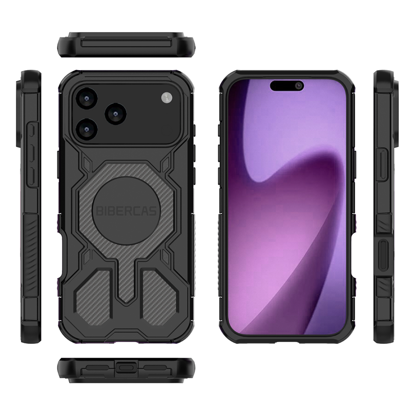 Подходит для Apple iPhone 17 Pro Max / Айфон 17 Про Макс Чехол для смартфона, подставка, soft touch,360° Полная защита, кобура, поликарбонат (PC), защита камеры, ударопрочный, усиленные углы, Apple,