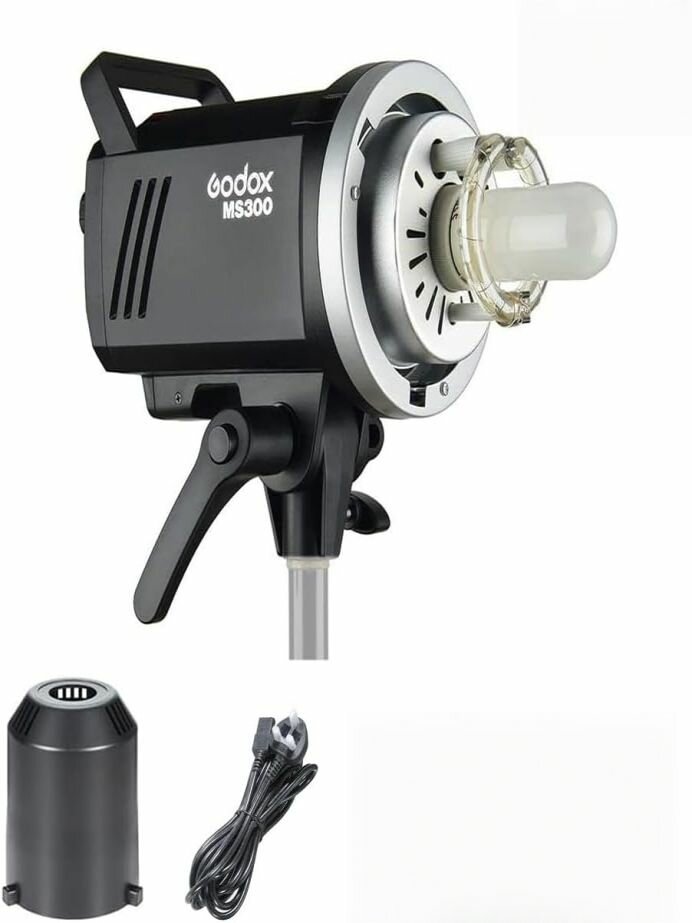 Компактная студийная вспышка Godox MS300-V Speedlite мощностью 300 Вт GN53 5800K