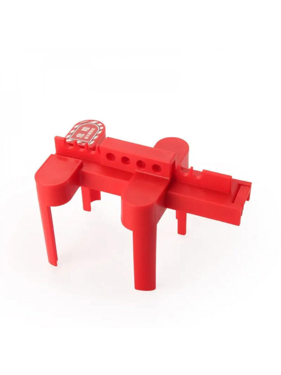 Блокиратор шарового вентиля накладной малый с тонкими фиксаторами, ПП, труба 13–64 мм