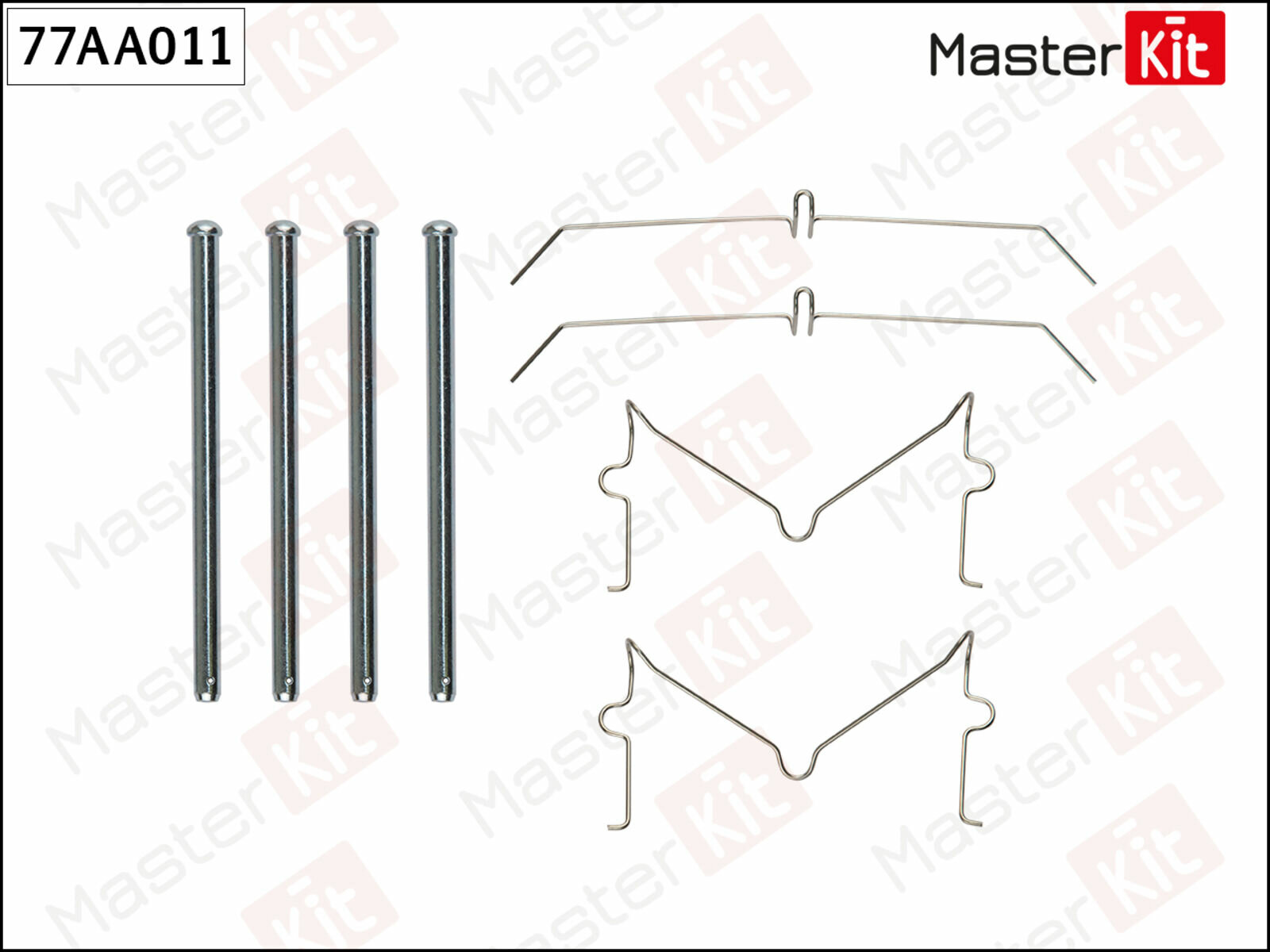 Комплект Установочный Тормозных Колодок Toyota Land Cruiser 08-92->, Hilux 01-84->(Masterkit 77Aa011) — фото 1
