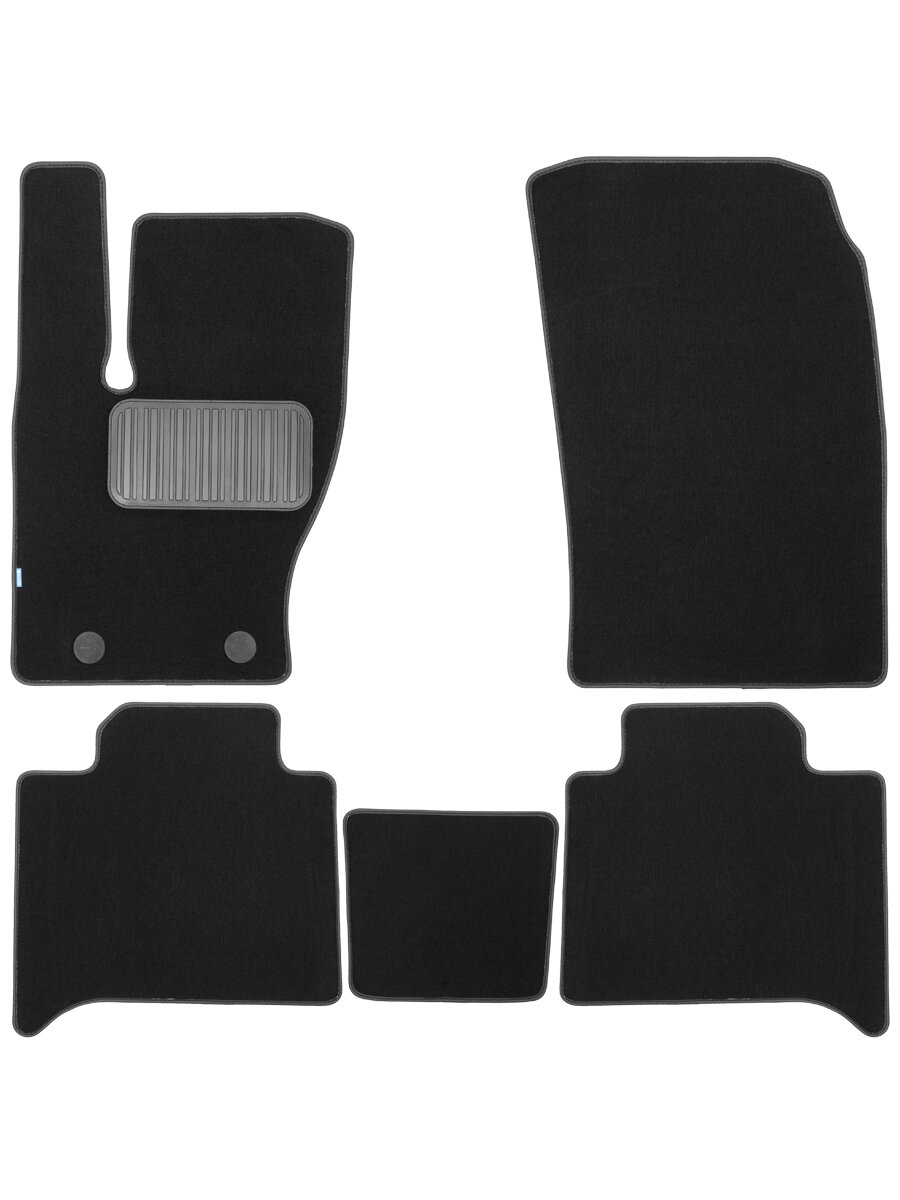 Коврики ворсовые для TANK 400 2024 - н. в. Внедорожник 5 дв. - 5 шт. коврики текстильные в салон Klever Premium / танк