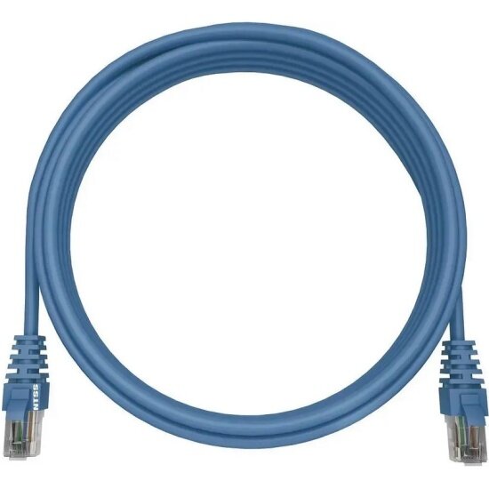 Патч-корд Ntss -PC-UTP-RJ45-5e-0.15-LSZH-BU UTP RJ-45 вил.-вилка RJ-45 кат.5E 0.15м синий LSZH 26AWG