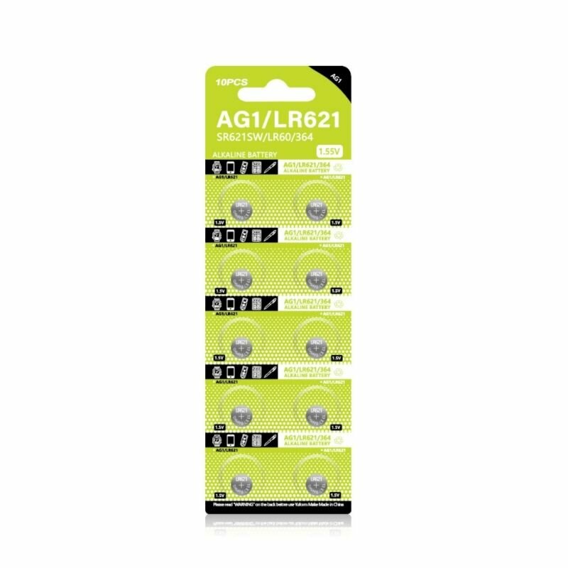 10 шт. LR621 SR621SW 1.55V AG1 LR60 SR60 SR60L L621 Батарейки