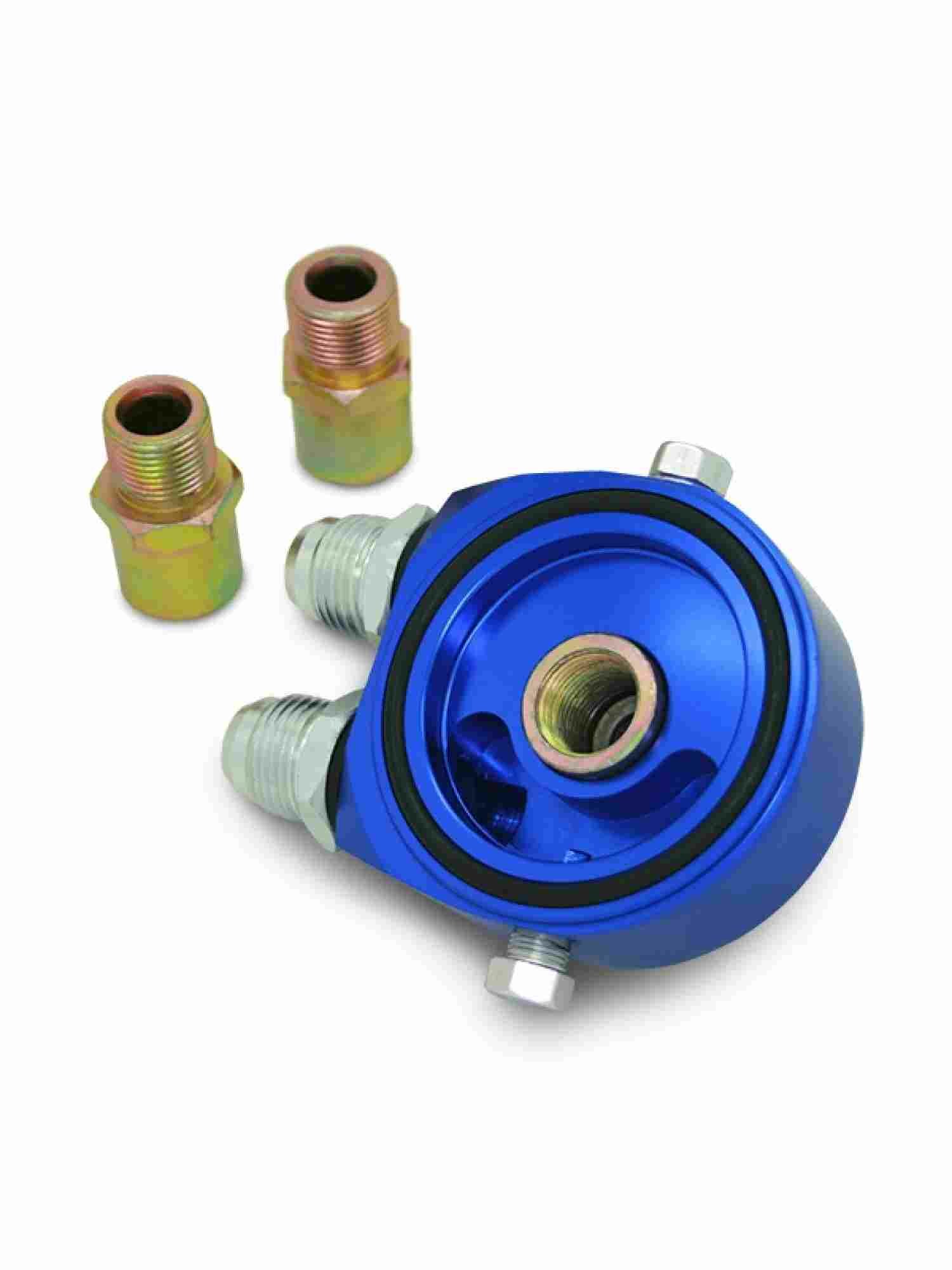 Проставка для установки масляного радиатора «belais» (AN10, 2*1/8 NPT, M20*1.5, 3/4-16 UNF, синяя) belais #2029