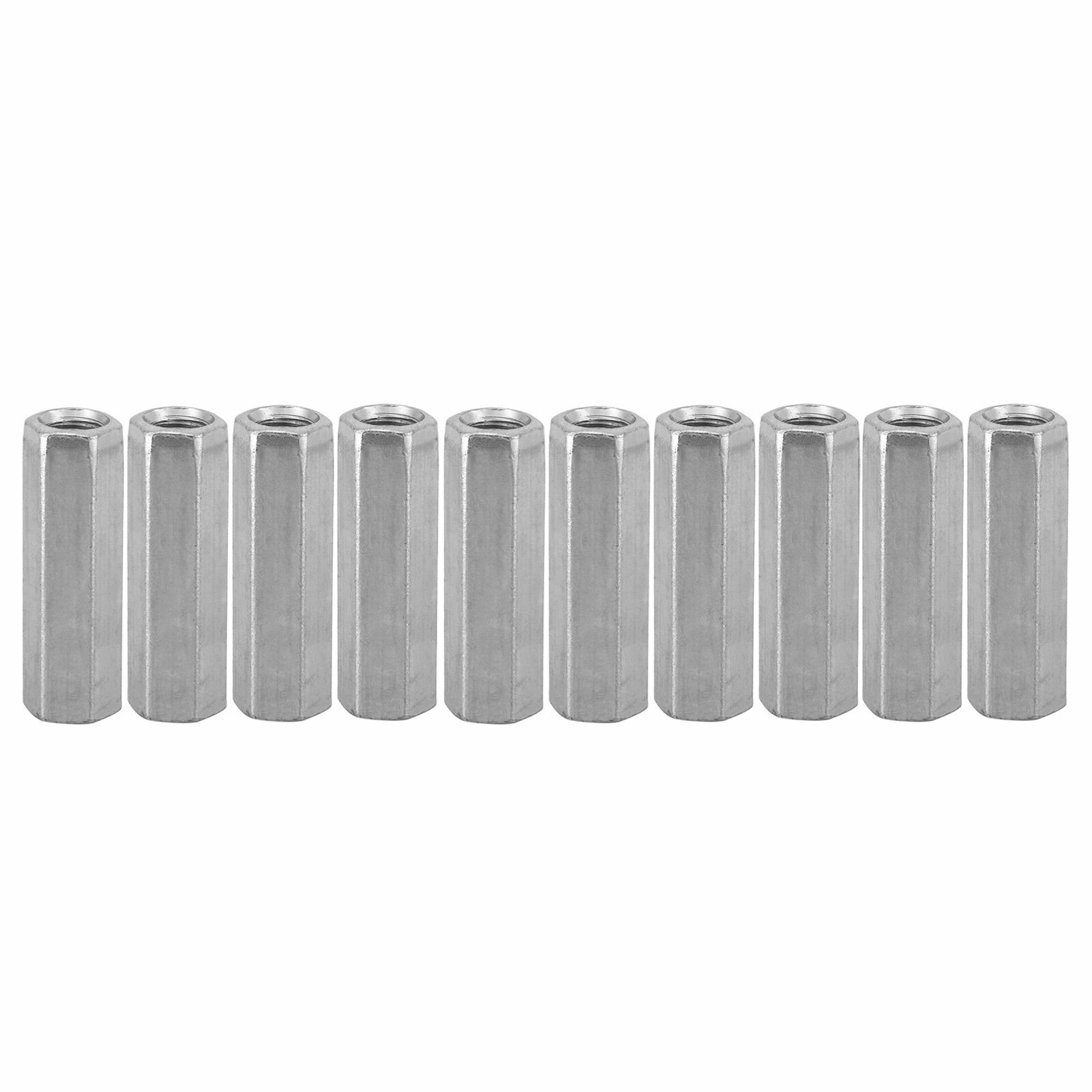 Резьбовые стойки M8, 10 шт, шестигранная гайка, длинная стержневая гайка M8x40 мм, шестигранная гайка, резьбовые крепления, крепежные винты