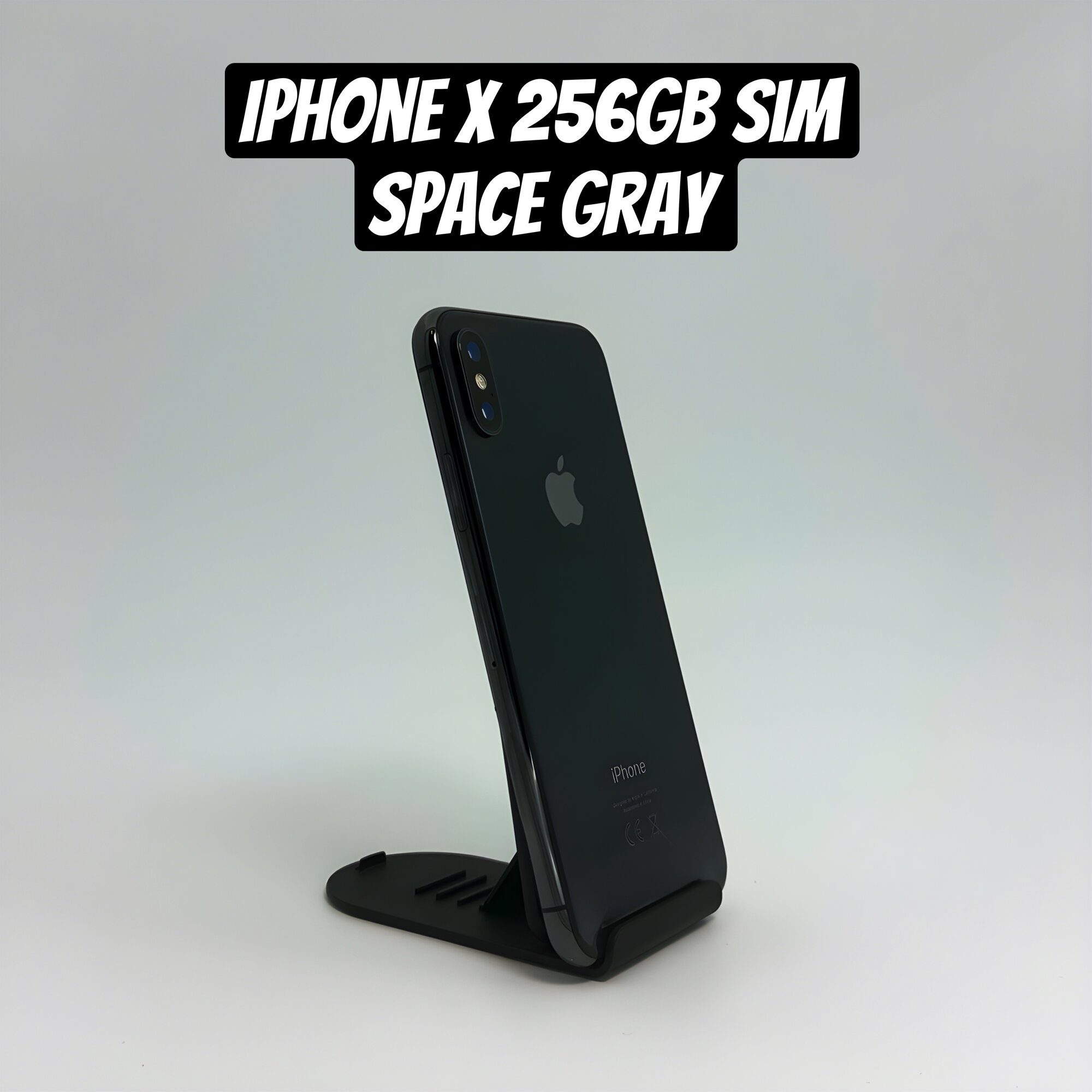 Смартфон Apple iPhone X 256 ГБ, 1 SIM, серый космос