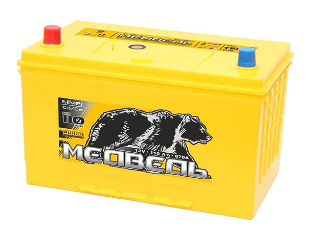 Аккумулятор медведь silver 6ст-110.0 vla (asia 135 d31l/870en)