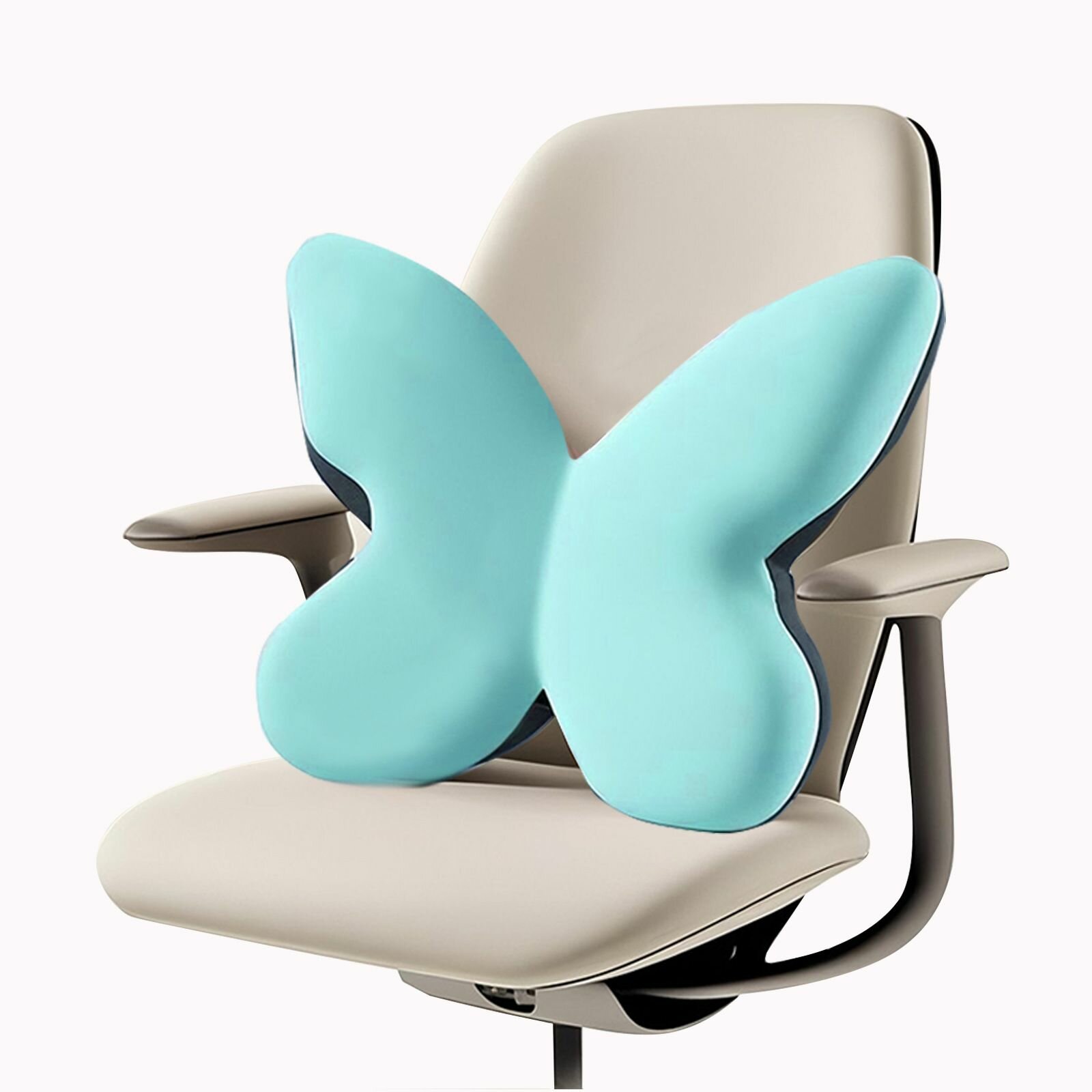 Офисный рабочий стол с подушкой для поясницы в форме бабочки