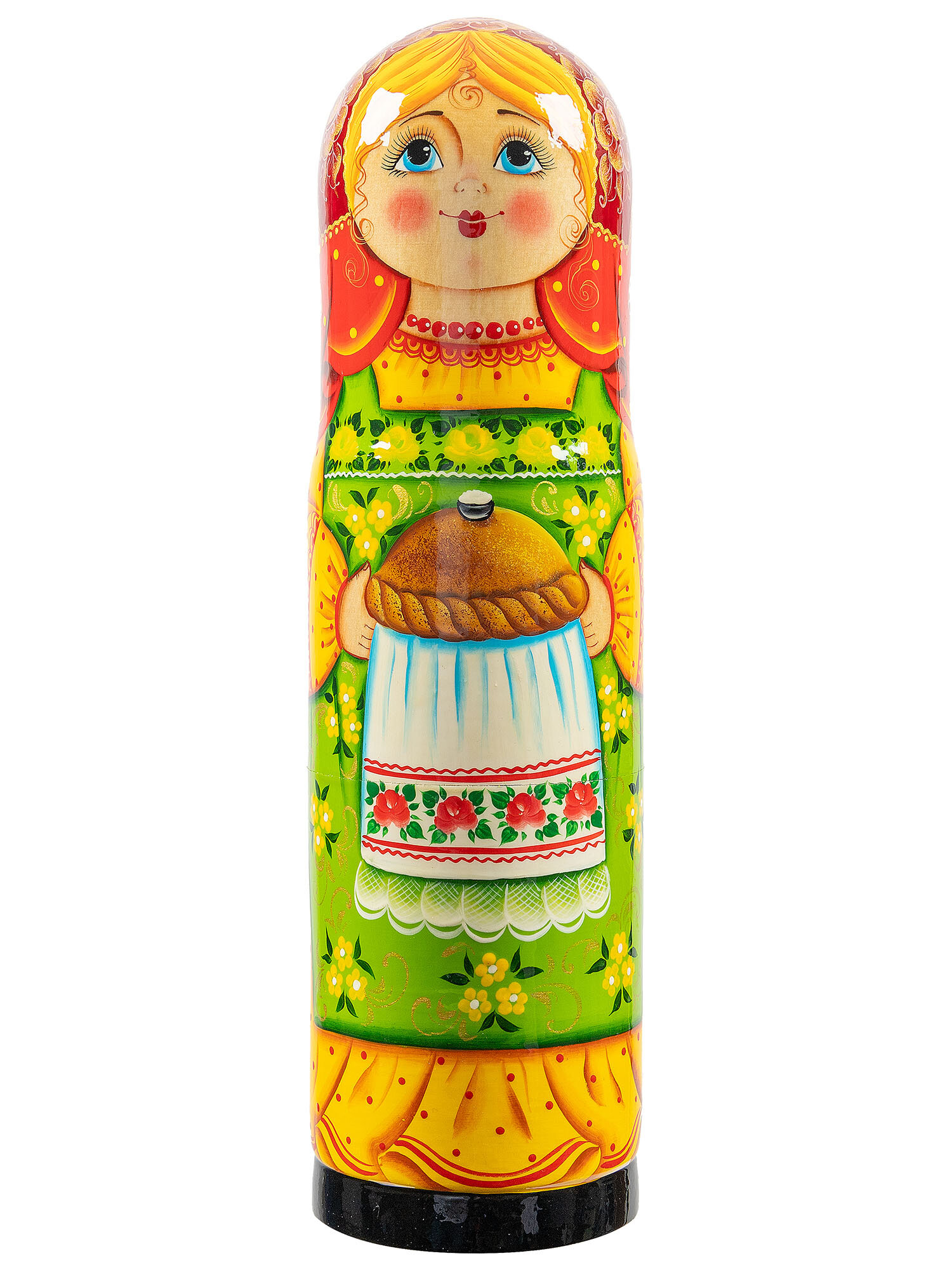 Футляр-бар для бутылки Девушка с хлебом (НХП-ЯР/01-03-50/013002)