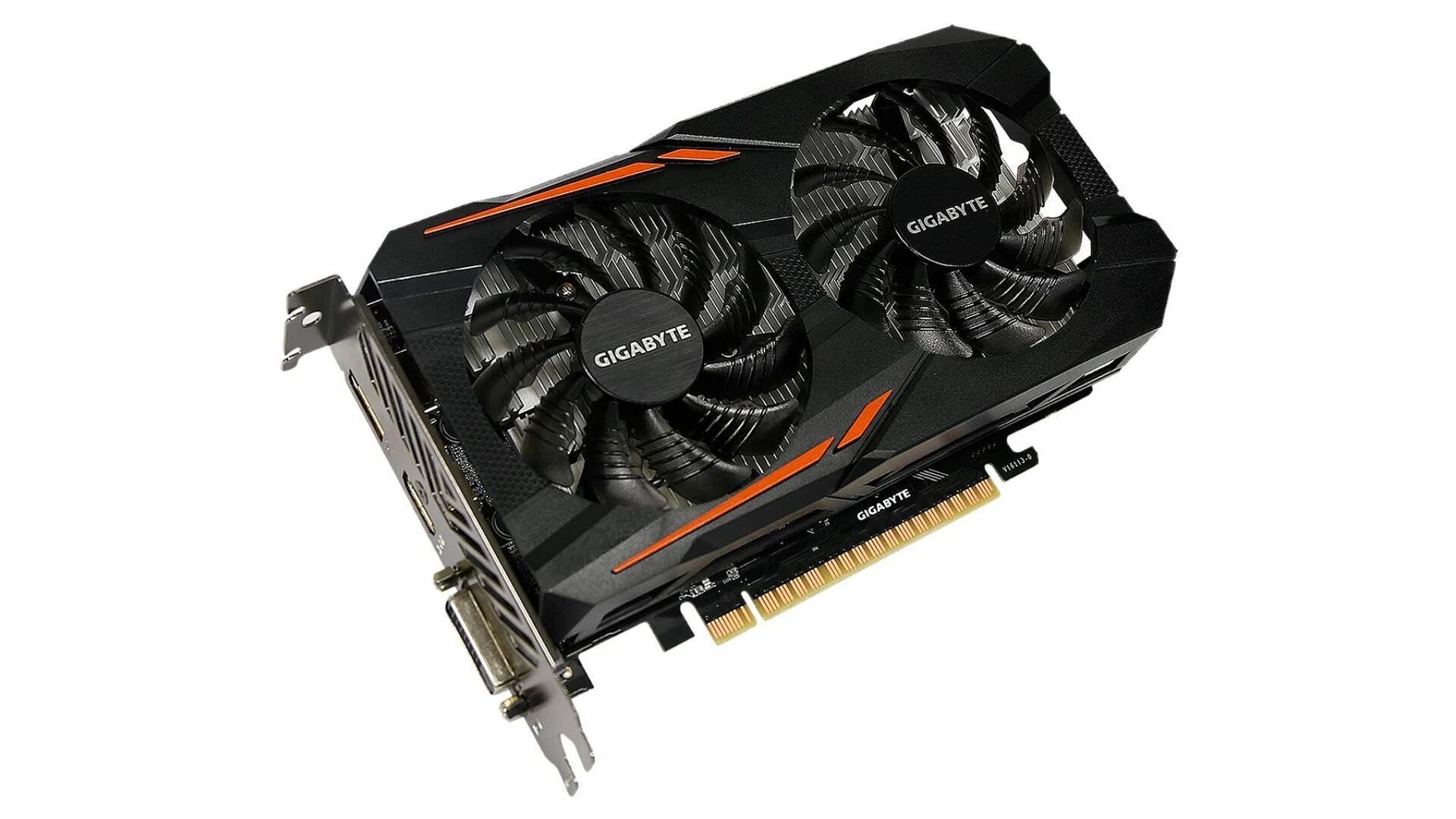 Видеокарта Gigabyte PCI-E GV-N1050OC-2GD nVidia GeForce GTX 1050 2048Mb 128bit GDDR5 1379/7008 DVIx1/HDMIx1/DPx1