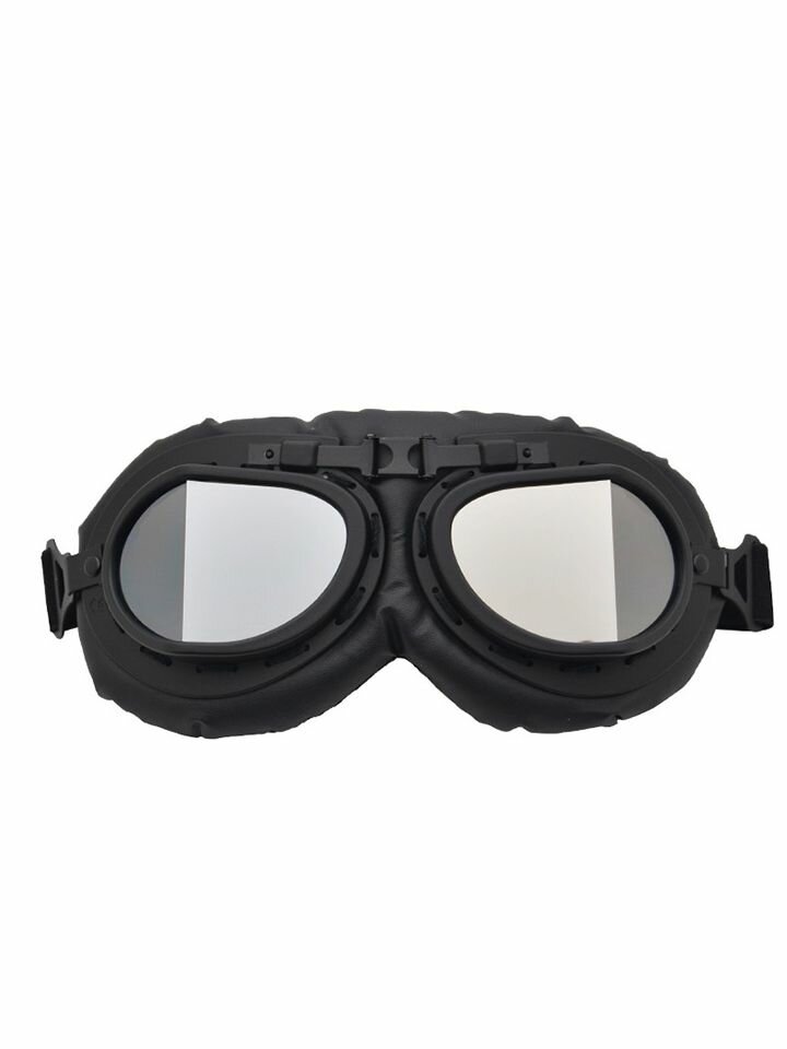 Ретро мотоциклетные очки, серебристо-бронзовые, ветронепроницаемые