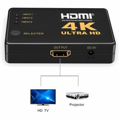 HN-SW31 4K HDMI свитчер, разветвитель, переключатель, коммутатор 3 на 1