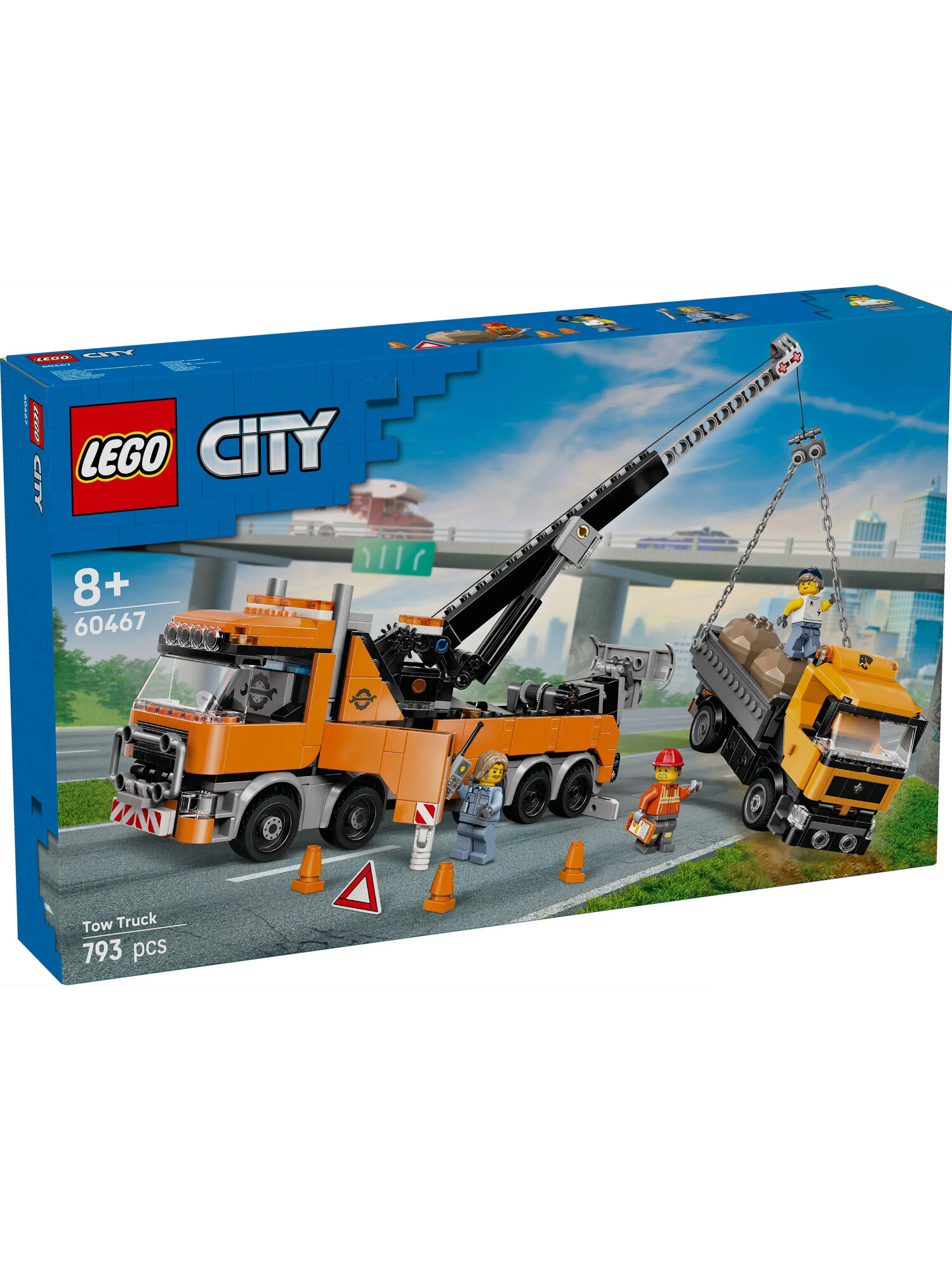Конструктор LEGO City 60467 Тяжелый эвакуатор с краном