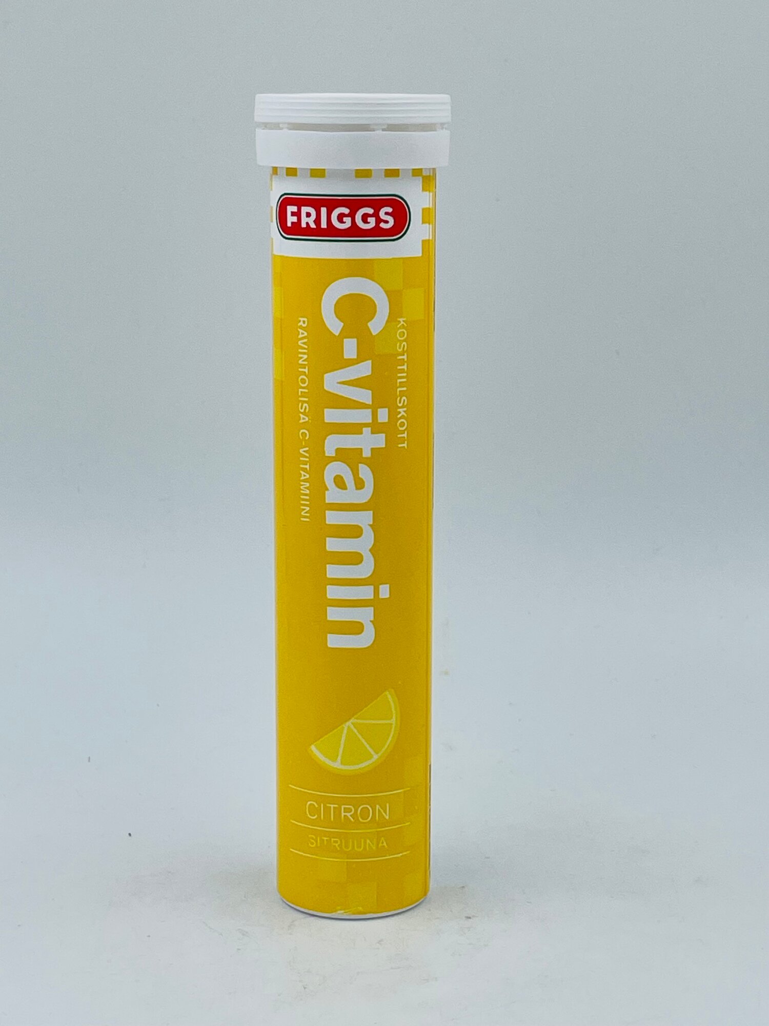 FRIGGS Витамин С (1000 мг) со вкусом лимона 20 шипучих таблеток (из Финляндии)