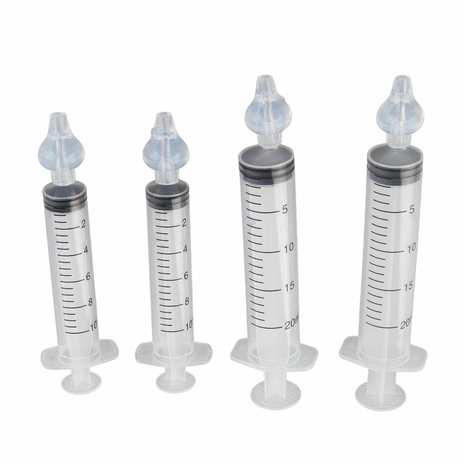 Детский носовый ирригатор с шприцами, безопасным и простым в использовании, силиконовый насасыватель для носа для новорожденных, 4 ПК, установленные, нежные и эффективные