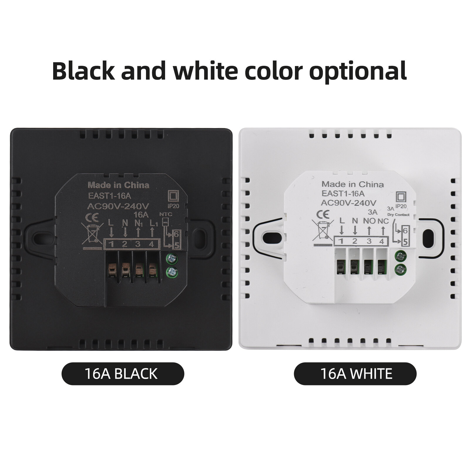 Smart Thermostat for Home Weekly Programmable Digital Manual/Automatic Mode LCD Display Temperature Controller Intelligent Electric Heating