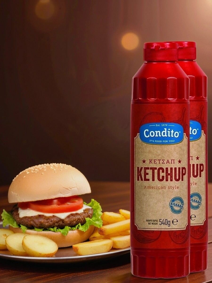 Condito Кетчуп томатный по-американски 540 г (Набор из 2шт)