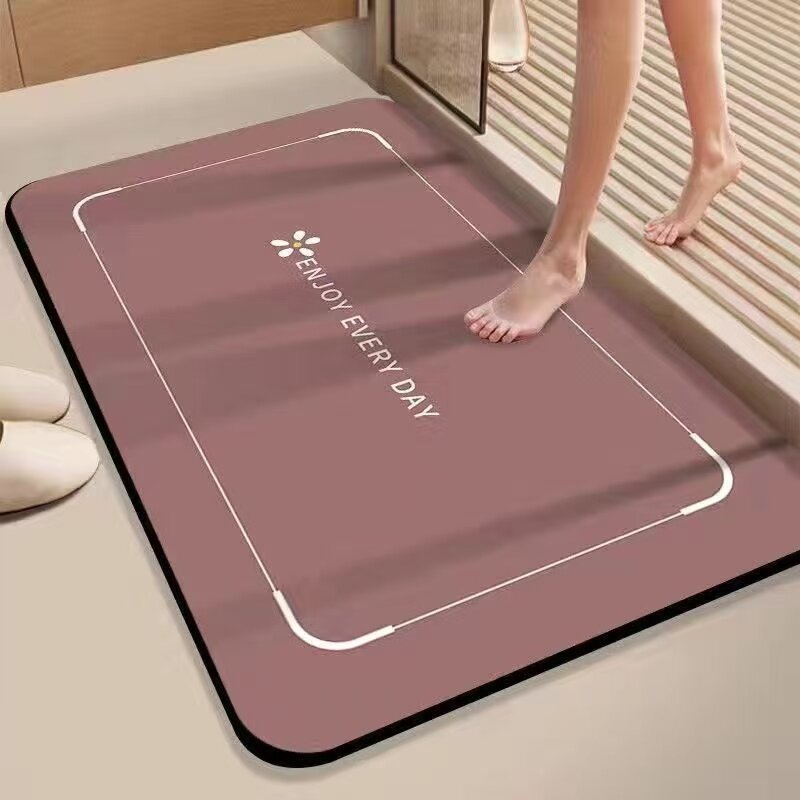 Коврик для ванной Xiaomi, впитывающий нескользящий Быстросохнущий ковер для ванной с диатомом, для входной двери, dog, Белый