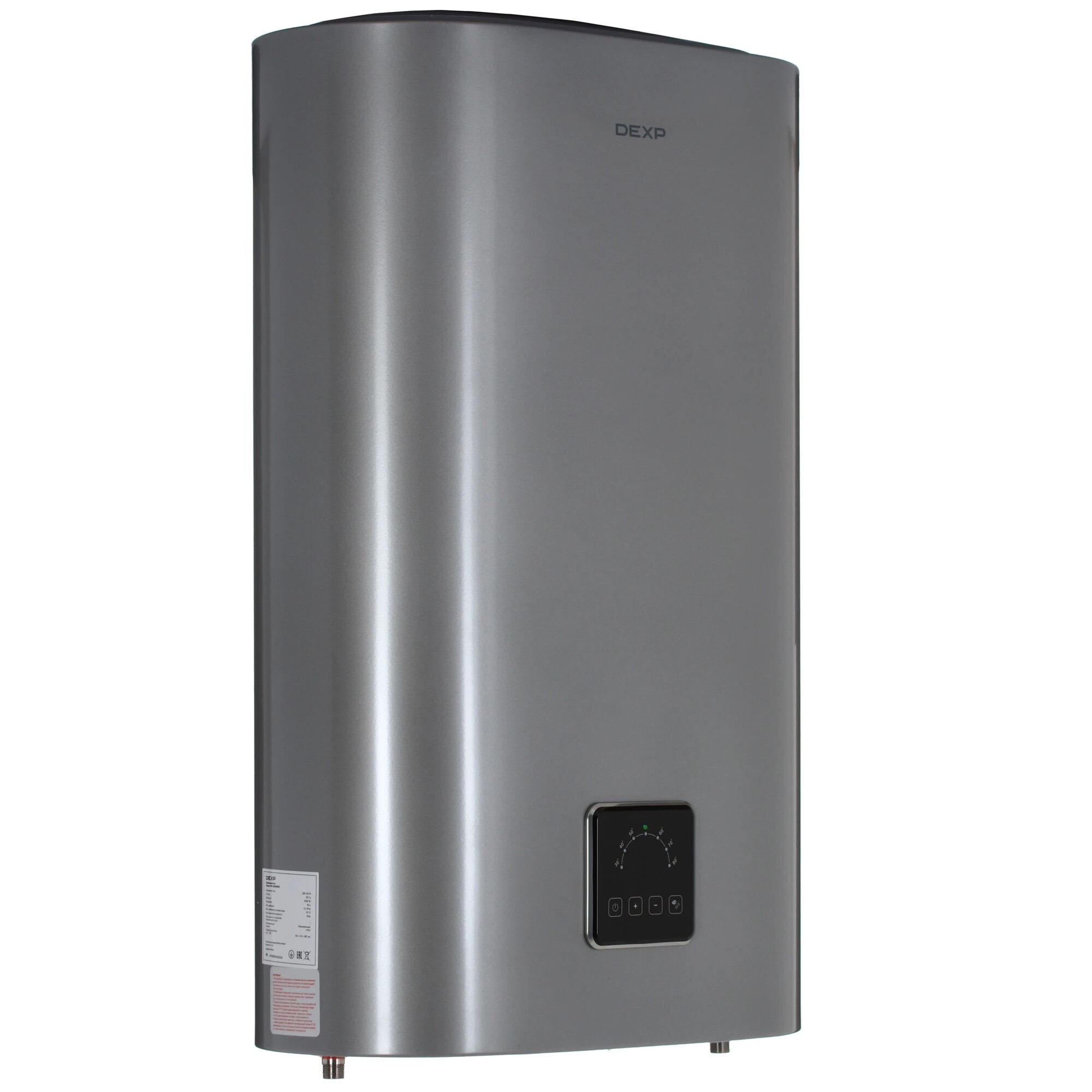 Водонагреватель электрический DEXP WH-D80AGDH/S, накопительный, установка вертикальная, 80 л, серый