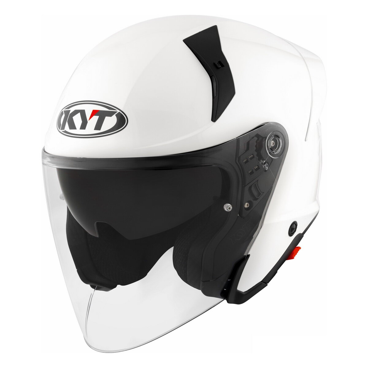 KYT Мотошлем TTR-JET PLAIN, цвет Белый, Размер M