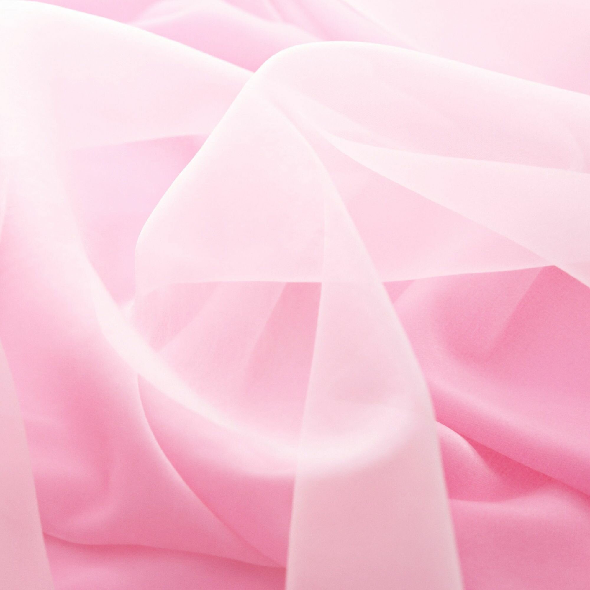 Вуаль, отрез шириной 1.4 метра, высотой 2.9 метра, цвет бело-розовый градиент