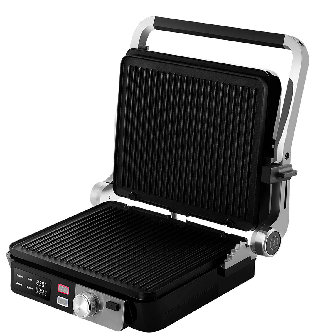 Электрический гриль BQ (GR3009) Черный-стальной