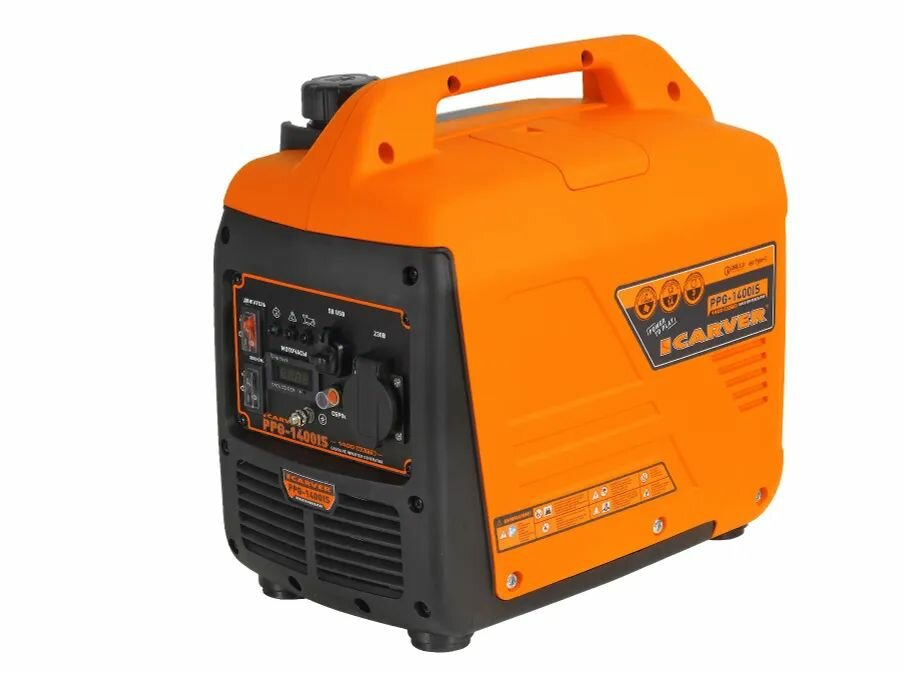 Генератор бензиновый инверторный Carver PPG-1400IS (1,4кВт, 230В)