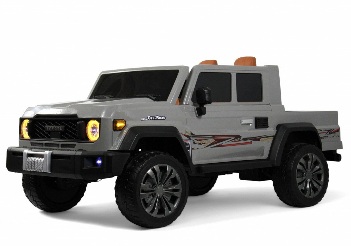 Rivertoys Детский электромобиль Pick-Up E555KX серый