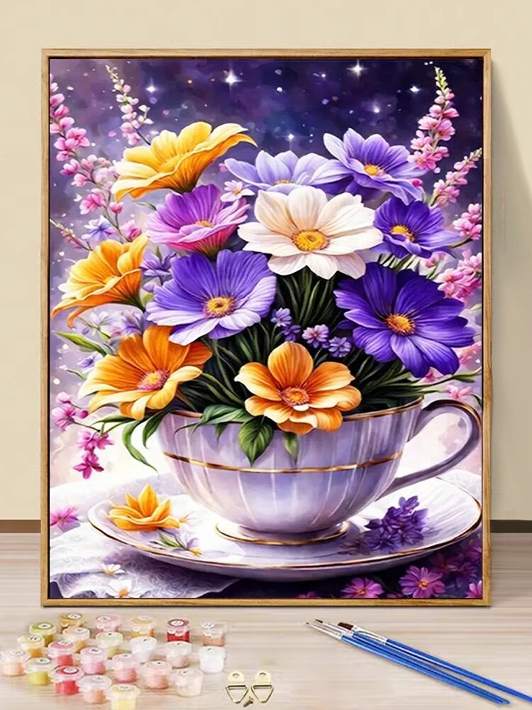 Картина по номерам 40x50 см, набор для рисования акриловыми красками на холсте, раскраска для взрослых и подростков, DIY творчество и релакс, handmade декор для дома и подарок близким