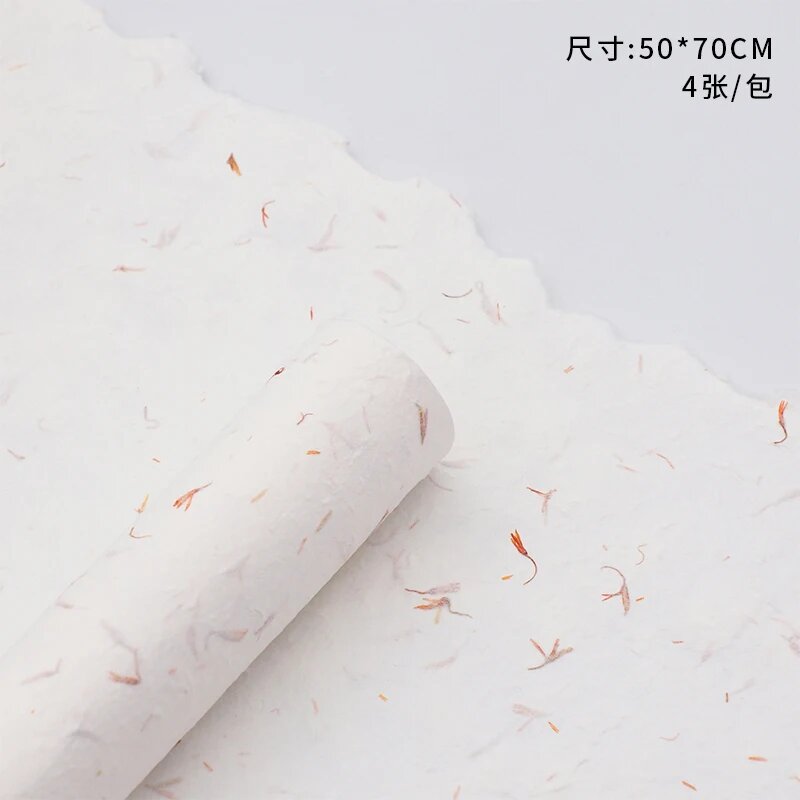 Лепестковая бумага для упаковки роз Белый, 50x70cm 4pcs