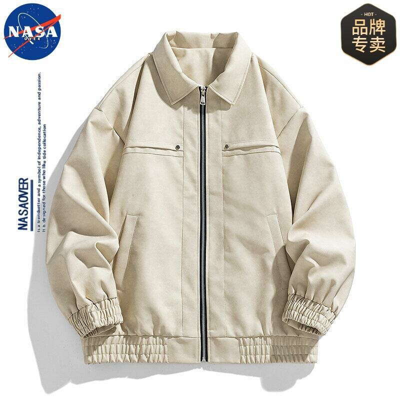 Куртка-бомбер в стиле ретро в американском стиле, осенне-зимняя повседневная куртка для пар мужчин и женщин, дизайн с несколькими карманами на лацканах, свободная версия