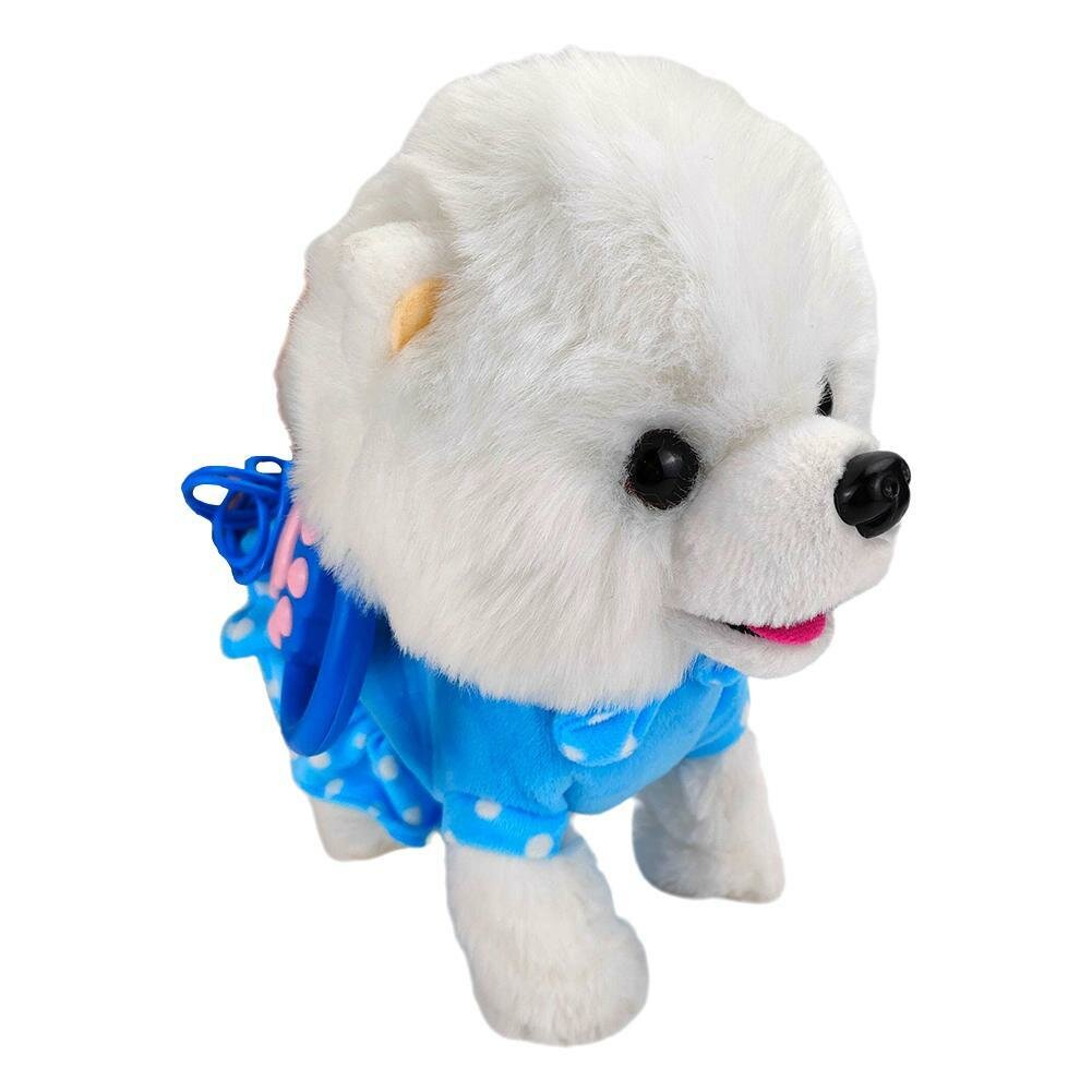 Интерактивная собачка на поводке говорящая с пультом музыкальный шпиц для девочки