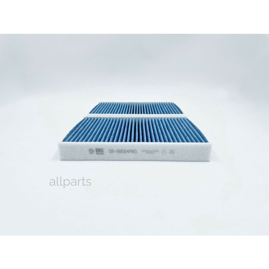 BIG FILTER GB98064PRO Фильтр салонный угольный антибактериальный Premium серия Биг GB-98064PRO
