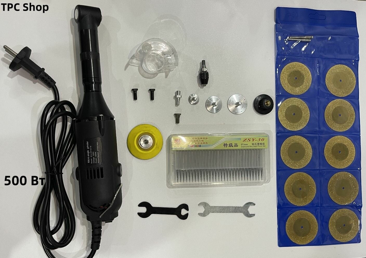 Гравер угловой с усиленным валом 500 Вт черное pro