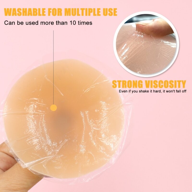 Силиконовый нагрудный пластырь с соском-стиль 3