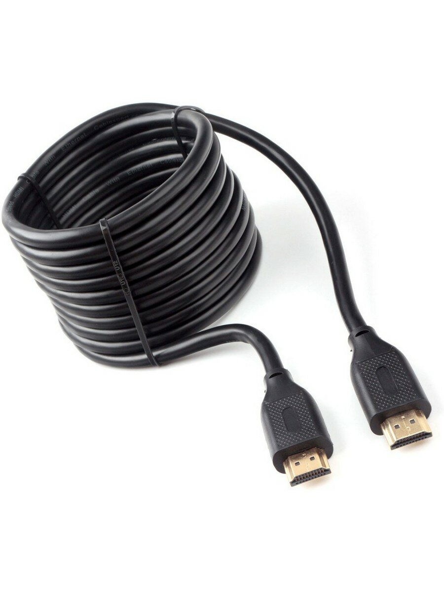 Кабель HDMI CABLEXPERT CC-HDMI8K-3M black (3м, 19M/19M, v2.1, 8К, медь, позол. контакты, экран, пакет) (CC-HDMI8K-3M)