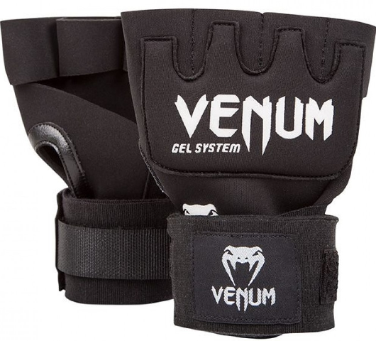Гелевые бинты боксерские Venum Gel Kontact Black/White (L)