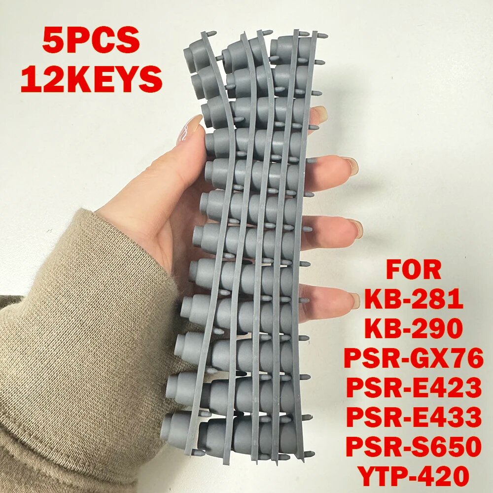 12 нот для Yamaha KB-281 KB-290 PSR-GX76 PSR-E423 PSR-E433 PSR-S650 YTP-420, проводящая резиновая контактная панель, кнопка D-Pad