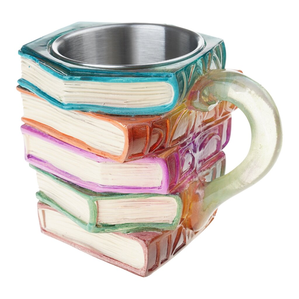 Набор ложек для кофейной чашки с 3D-росписью-Тип B (смола + вкладыш из нержавеющей стали), упаковка из крафт-картона