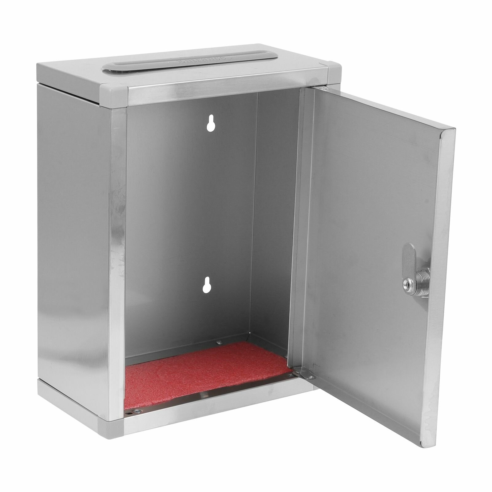 Прочный Винтажный Ящик Для Сбора Пожертвований И Лотерей Серебристый Цвет 27.00X21.00X11.00Cm