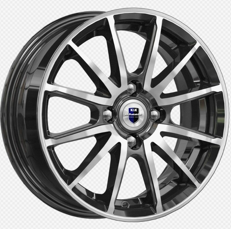 Колёсный диск 5.5j*14 4/100 ET40 D54.1 Квант (КС960) Алмаз черный КиК арт.76884