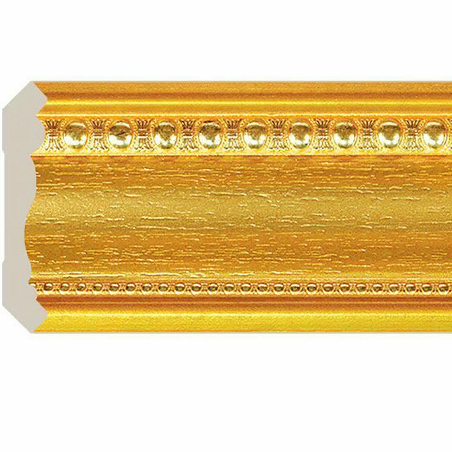 Карниз, Интерьерный багет, набор 2 шт. 110х78х1100мм Золотой Cosca A1011/GS2