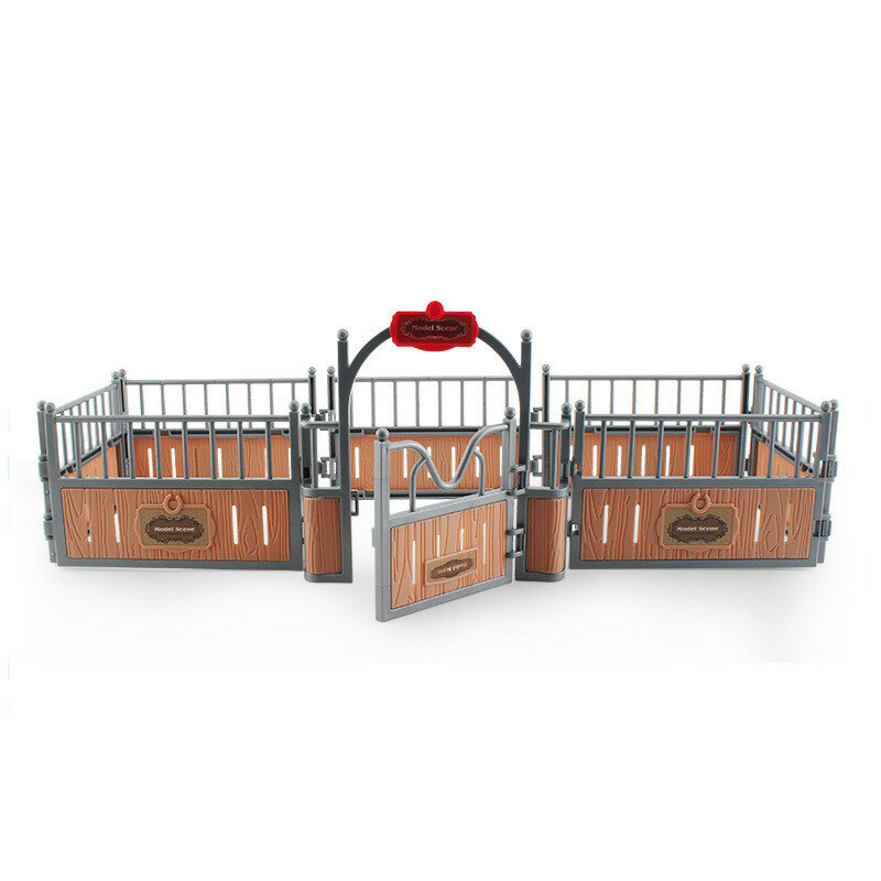 Набор пластиковых аксессуаров для фермы стиль е с сараем и реалистичным забором